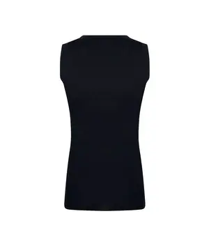 P.a.r.o.s.h Fine-ribbed Scoop Neck Tank Top - Black