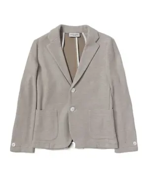PAOLO PECORA Single-breasted Cotton Blazer
