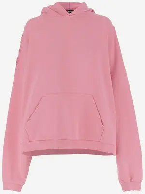 We11Done Graphic Printed Hoodie - Pink