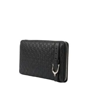 Gucci Long Zipper Purse - Black