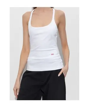 Dsquared2 Embroidered Logo Halter Neck Tank