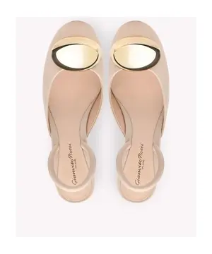 GIANVITO ROSSI Sphera 45mm Slingback Pumps - Nude