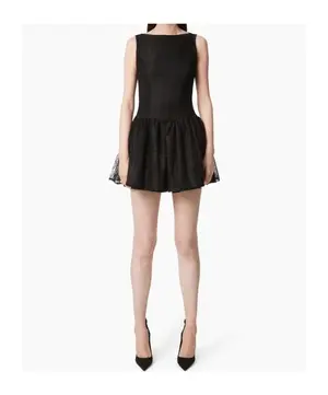 Nina Ricci Mini Dress With Peplum Hem