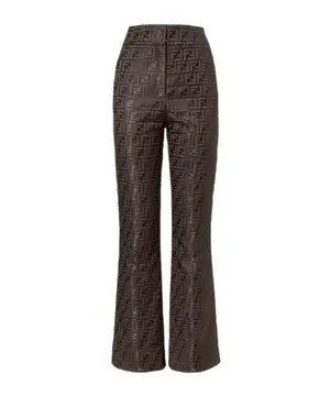Fendi Ff Jacquard High-waist Ski Trousers