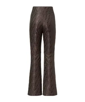 Fendi Ff Jacquard High-waist Ski Trousers