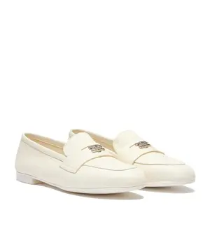 Casadei Antilope Loafers With Chain Detail - White