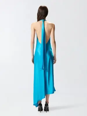 Pinko Halter-neck Asymmetrical Dress