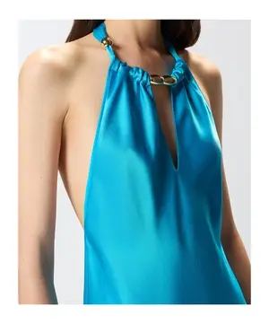 Pinko Halter-neck Asymmetrical Dress