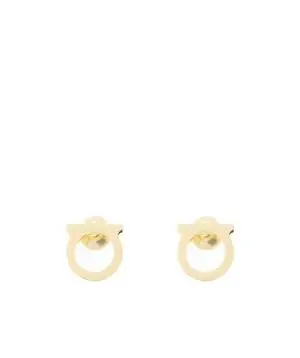 FERRAGAMO Gancini Stud Earrings - Yellow