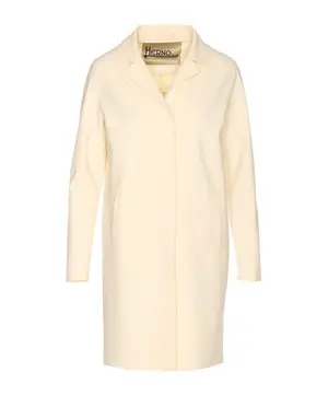 Herno Single-breasted Long-sleeved Coat - Nude