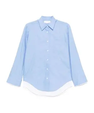 Victoria Beckham Long Sleeve Shirt - Blue