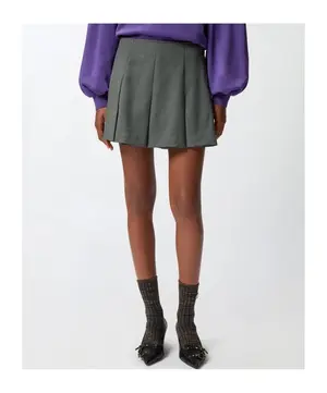 Pinko Pleated Mini Skirt - Black