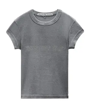 Alexander Wang Logo Embellished Crewneck T-shirt