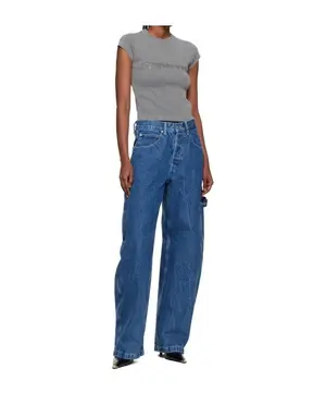 Alexander Wang Logo Embellished Crewneck T-shirt