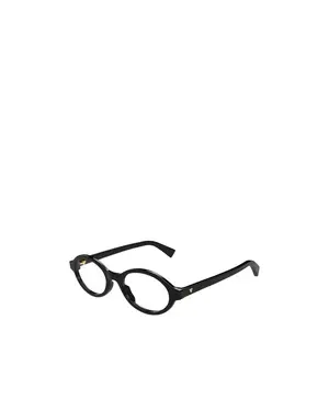 Bottega Veneta Round Frame Eyeglasses - Black