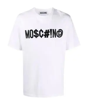 Moschino Symbols Logo-embroidered Boxy T-shirt