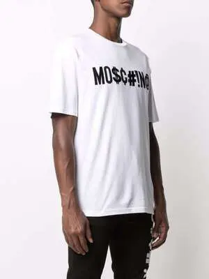 Moschino Symbols Logo-embroidered Boxy T-shirt