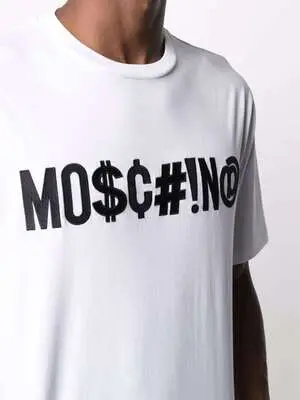 Moschino Symbols Logo-embroidered Boxy T-shirt