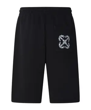Off-White Logo Embroidered Drawstring Shorts