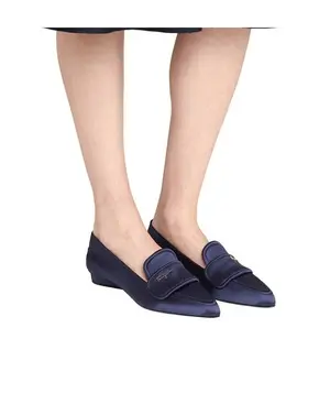 FERRAGAMO Logo Pointed Loafers
