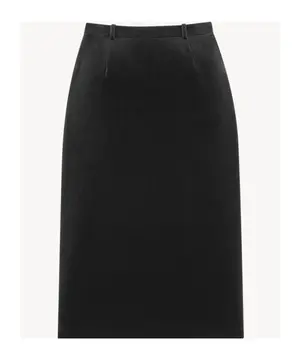 Saint Laurent Velvet Wrap Midi Skirt
