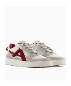 Emporio Armani Paneled Lace-up Sneakers