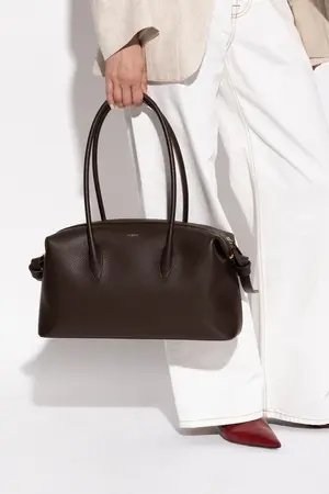 Yuzefi Zipper Shoulder Bag - Black