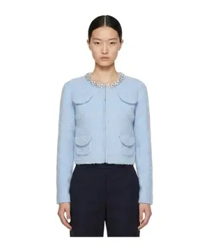 Marissa Chiara Embellished Crewneck Long Sleeve Jacket