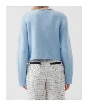 Marissa Chiara Embellished Crewneck Long Sleeve Jacket