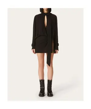 Valentino Garavani Scarf Detail Mini Dress