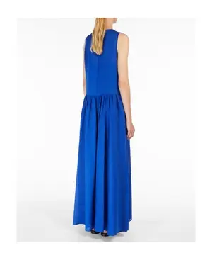 Max Mara Sleeveless Maxi Dress With Logo Detail