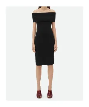 Bottega Veneta Off-the-shoulder Fitted Dress