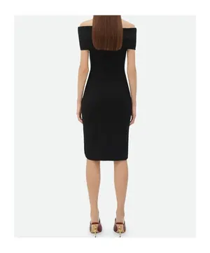 Bottega Veneta Off-the-shoulder Fitted Dress