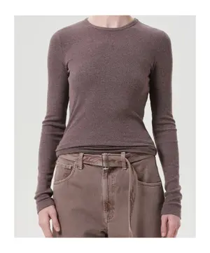 AGOLDE Delphi Ribbed Long Sleeve T-shirt