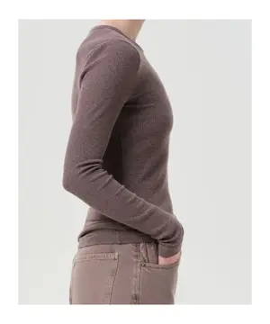 AGOLDE Delphi Ribbed Long Sleeve T-shirt