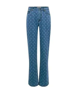 Marine Serre Printed Jeans For Women