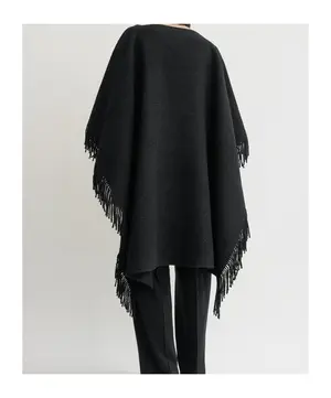 TOTEME Fringed Knitted Poncho