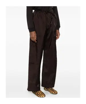 Studio Nicholson Button-front Wide Leg Trousers - Black