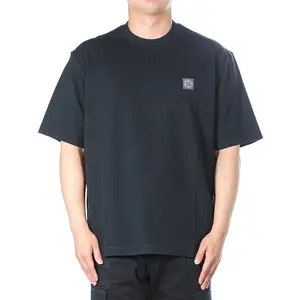 Stone Island Logo Patch Crewneck T-shirt - Blue