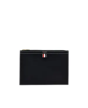 Thom Browne Zipped Document Holder - Navy Blue
