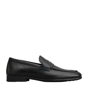 TOD'S Penny Loafers In Smooth Leather - Black