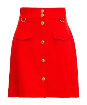 Givenchy Buttoned A-line Mini Skirt