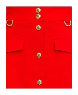 Givenchy Buttoned A-line Mini Skirt
