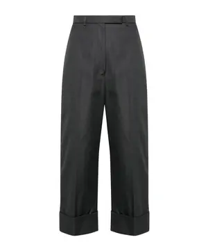 Thom Browne High-waisted Canvas Trousers