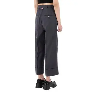 Thom Browne High-waisted Canvas Trousers