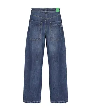 Bottega Veneta Belted Wide-leg Denim Trousers