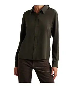 NILI LOTAN Simone Silk-crepe Shirt