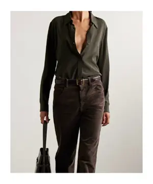 NILI LOTAN Simone Silk-crepe Shirt