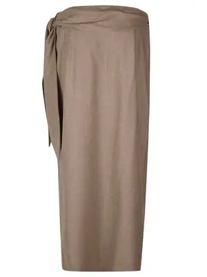 Max Mara Long Stretch-cashmere Skirt