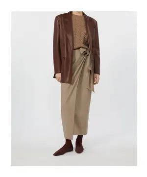 Max Mara Long Stretch-cashmere Skirt